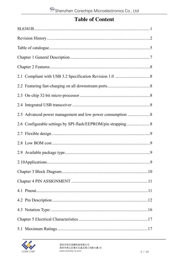 SL6341B datasheet page 3
