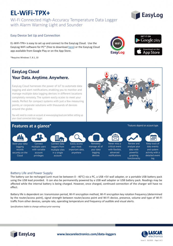 EL-WiFi-TPX+ technical document, page 2