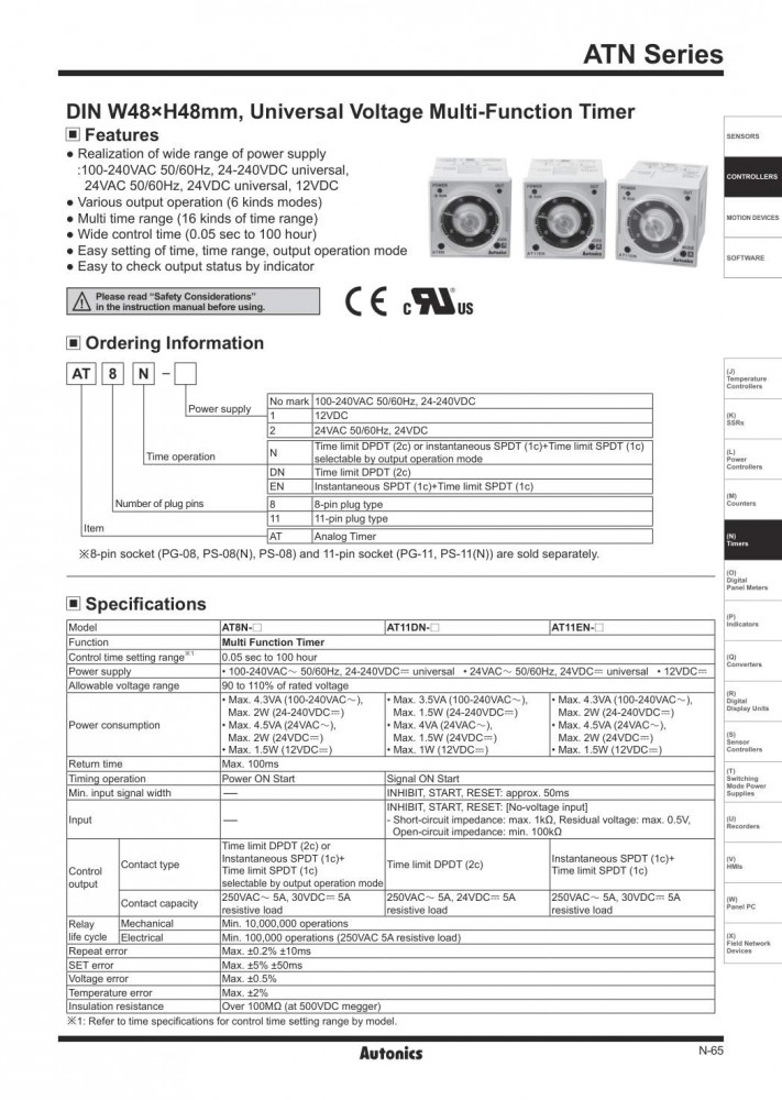 ATN Series datasheet page 1