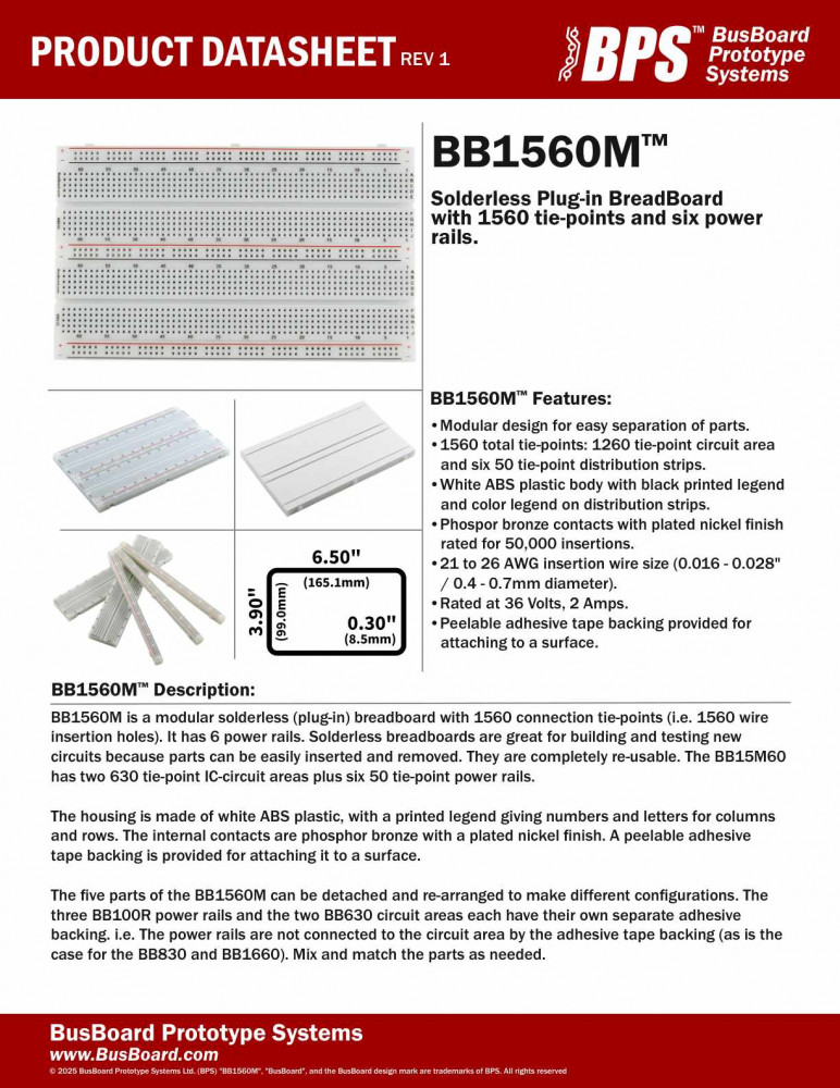 BB1560M technical document image, page 1