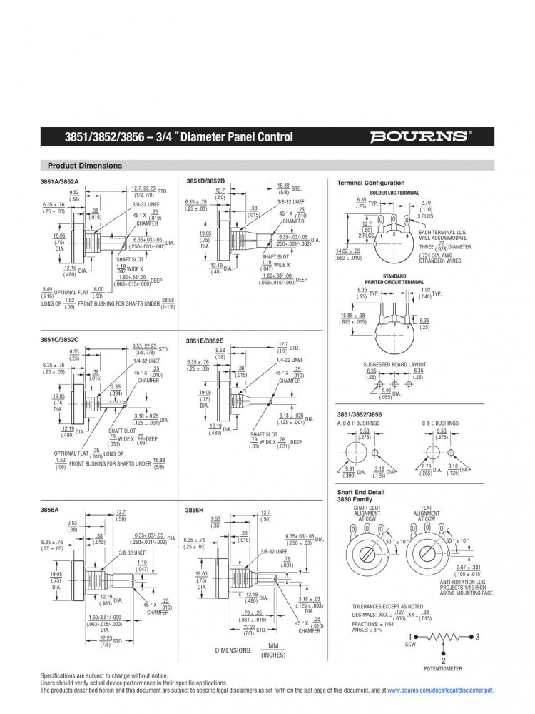 3852 family datasheet page 3