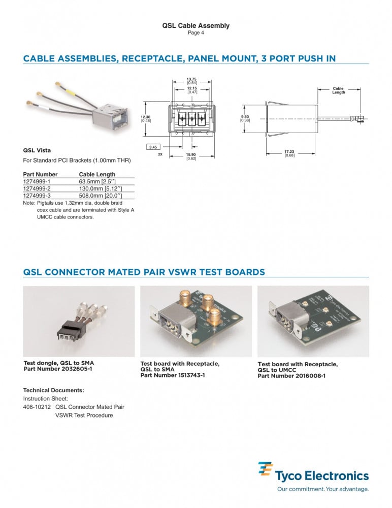 TE Connectivity QSL technical document page 4