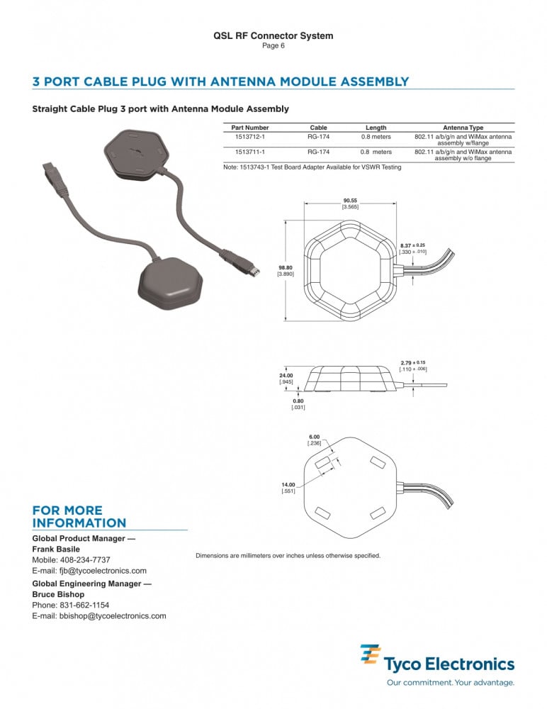TE Connectivity QSL technical document page 6