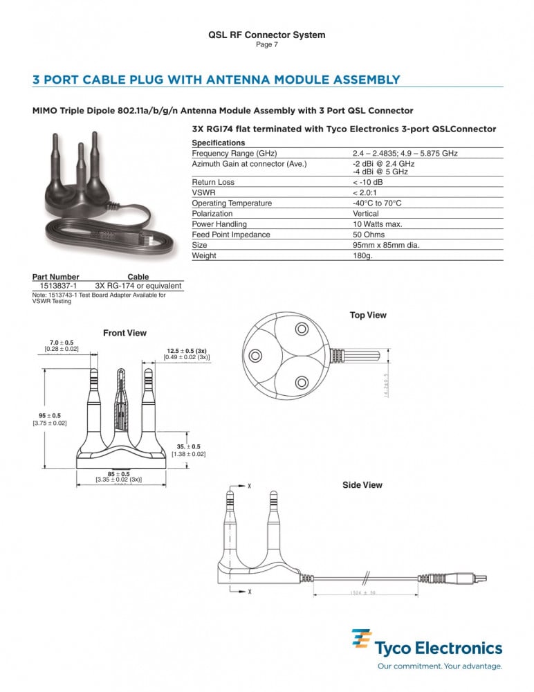 TE Connectivity QSL technical document page 7