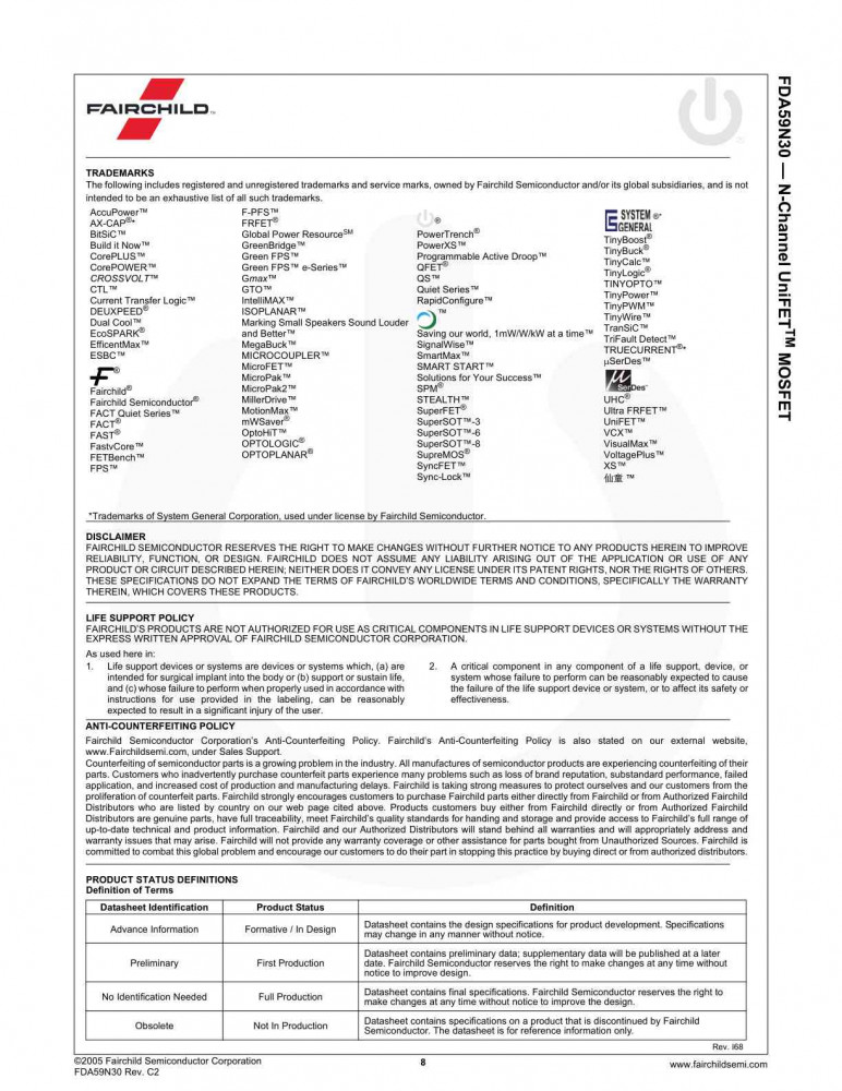 FDA59N30 datasheet page 9