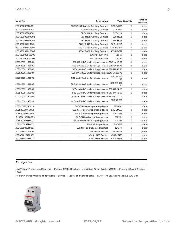 ABB S202P-C16 document page 5