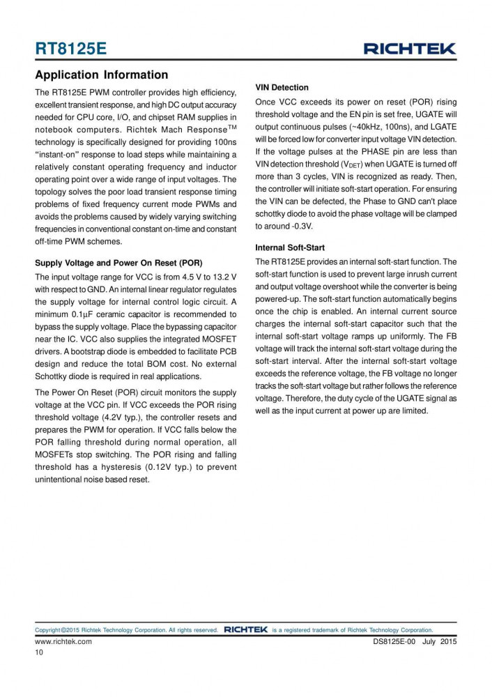 RT8125E datasheet page 10