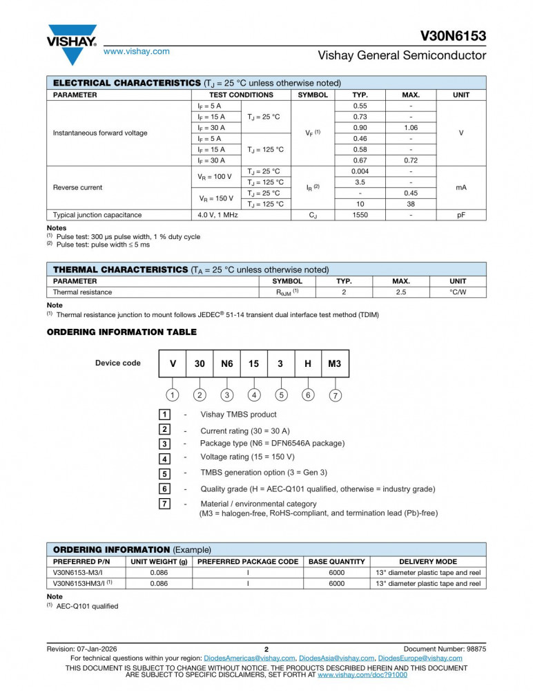 V30N6153 datasheet page 2