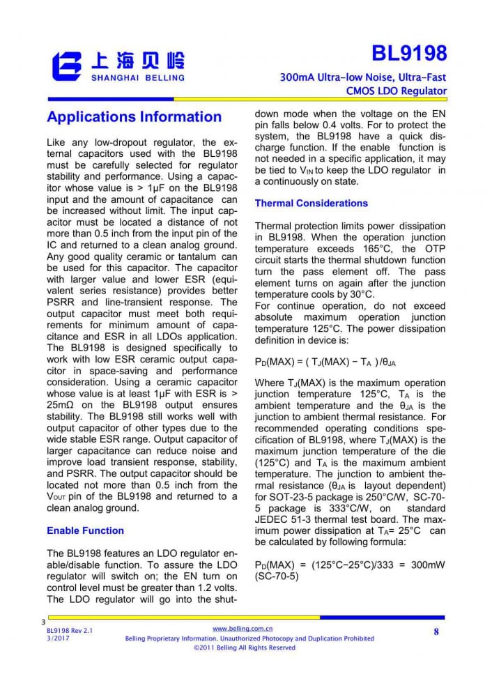 BL9198 datasheet page 8