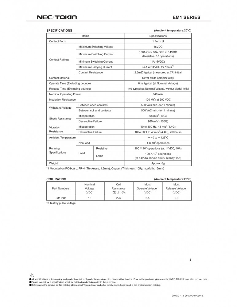 EM1-2U1S technical document page 3