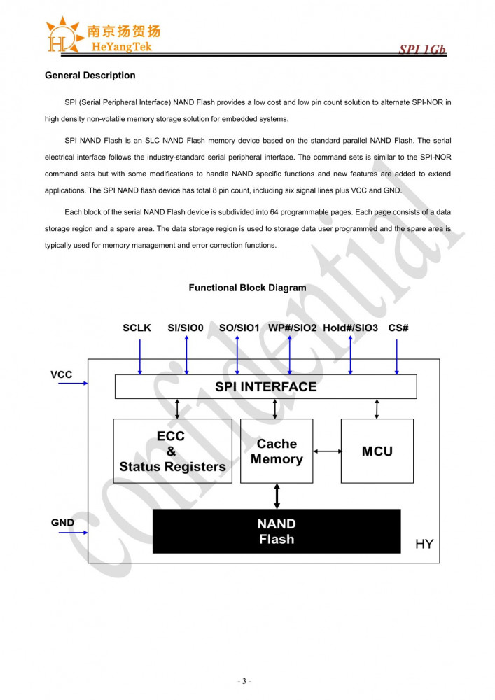 HYF1GQ4UDACAE datasheet page 3