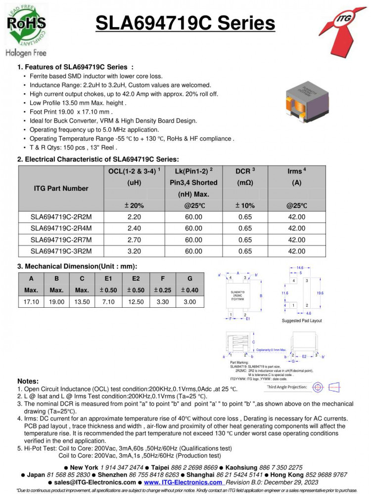 SLA694719C technical document page 1