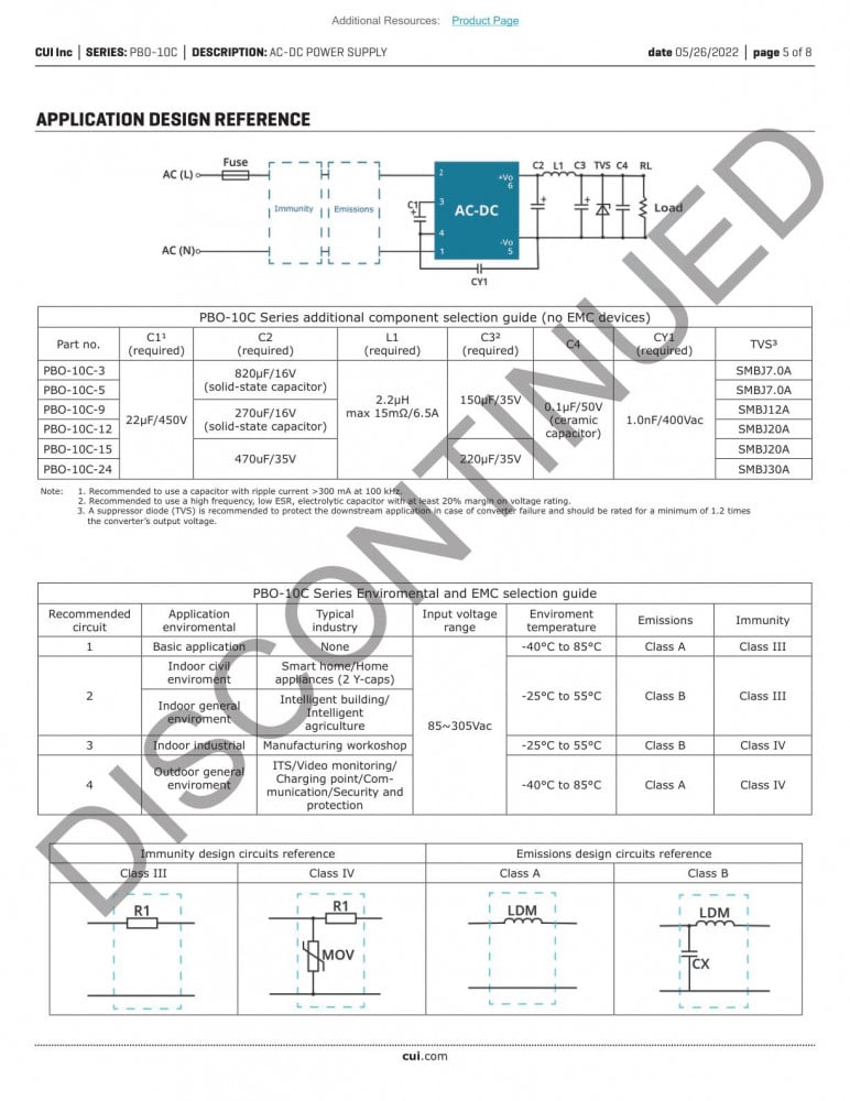 CUI PBO-10C datasheet page 5