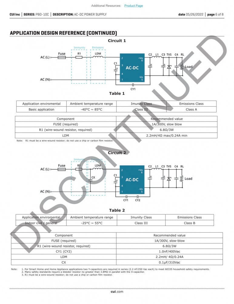 CUI PBO-10C datasheet page 6