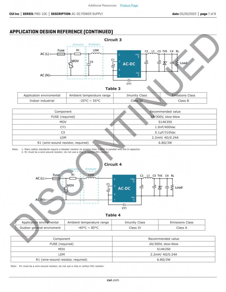 CUI PBO-10C datasheet page 7