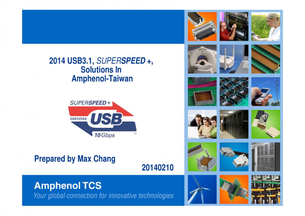Amphenol USB 3.1 document page 1