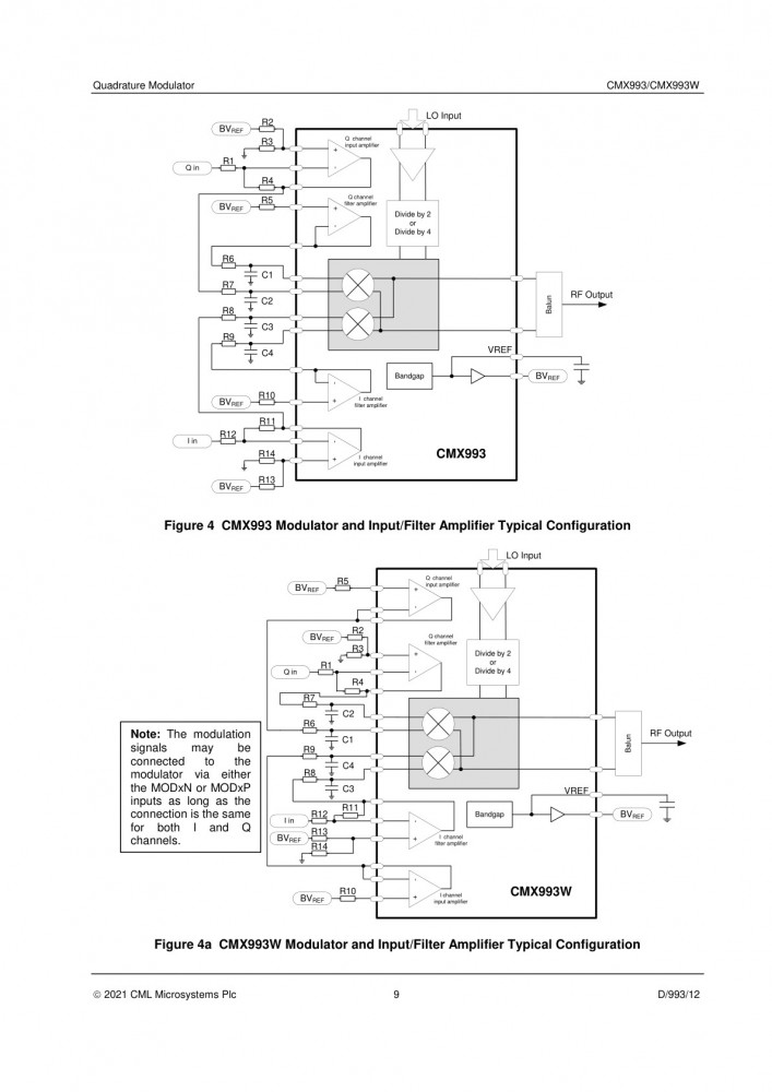CMX993 datasheet page 9