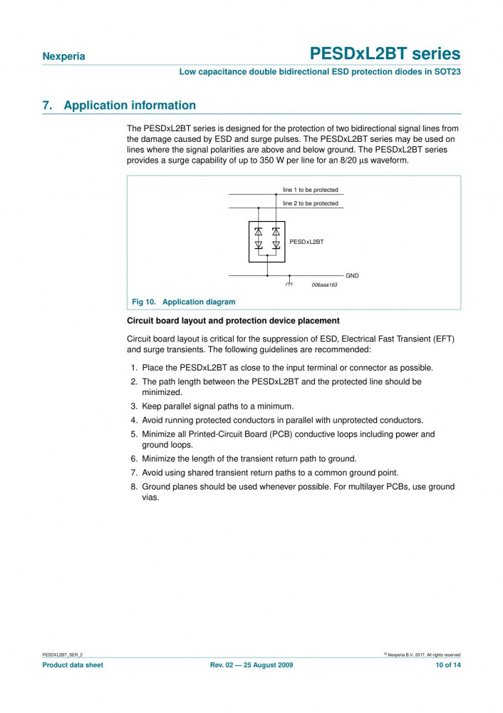 PESD3V3L2BT datasheet page 10