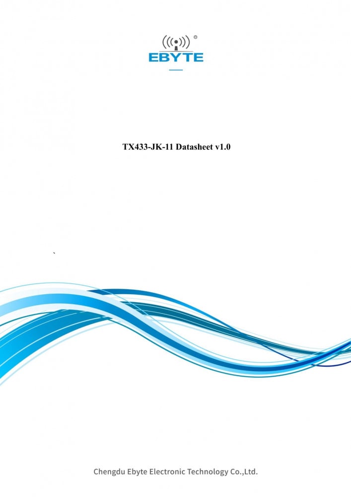 TX433-JK-11 datasheet page 1
