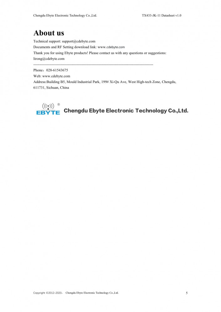 TX433-JK-11 datasheet page 5