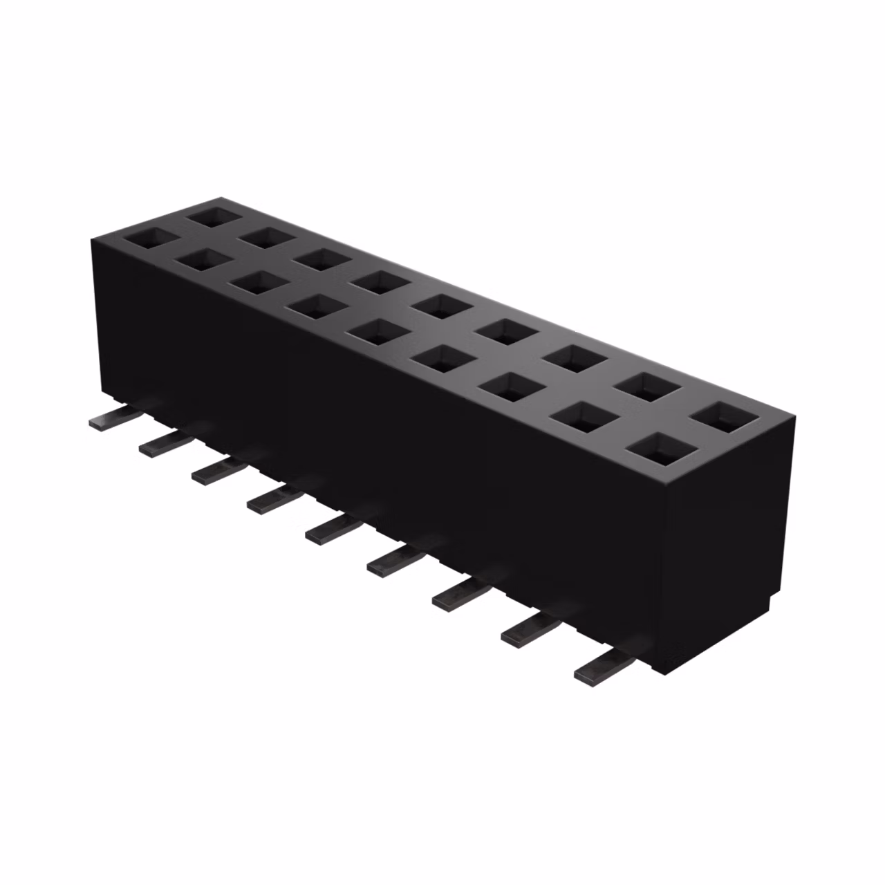 2.00mm Pitch Milli-Grid Receptacle, Surface Mount, Top Entry, 0.38µm Gold (Au) Plating, with Locating Pegs, 18 Circuits, Lead-Free, Tube for sale