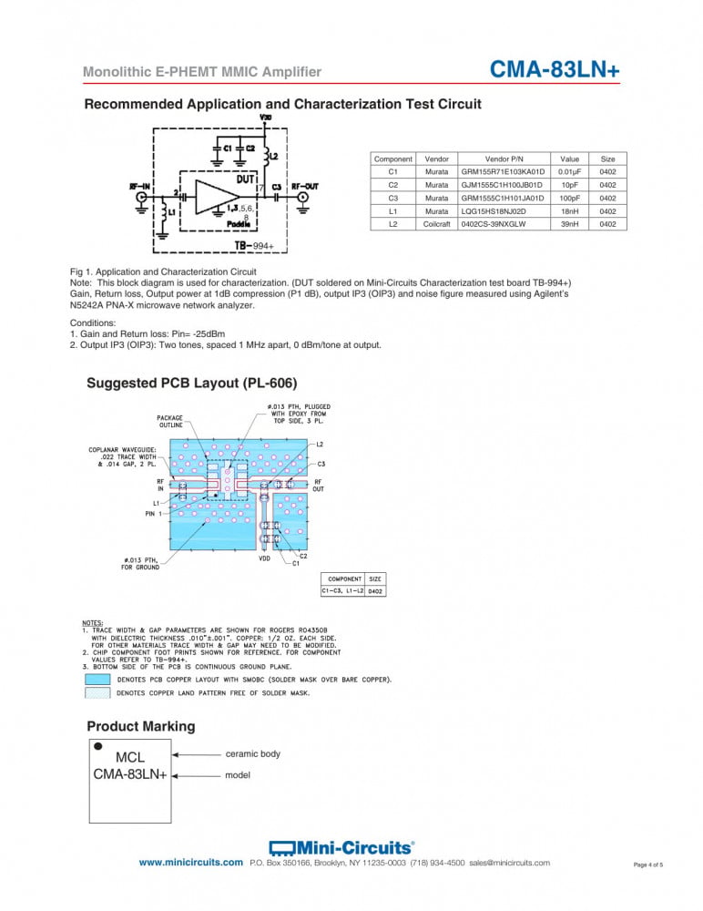 CMA-83LN+ datasheet page 4