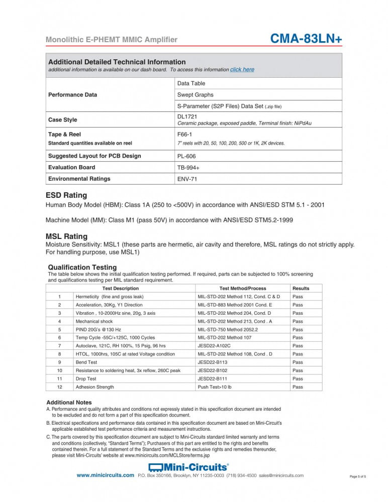 CMA-83LN+ datasheet page 5