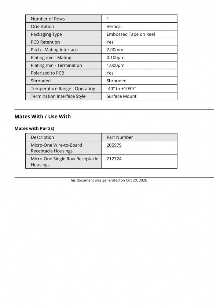 MOLEX 2240460075 product document preview, page 3