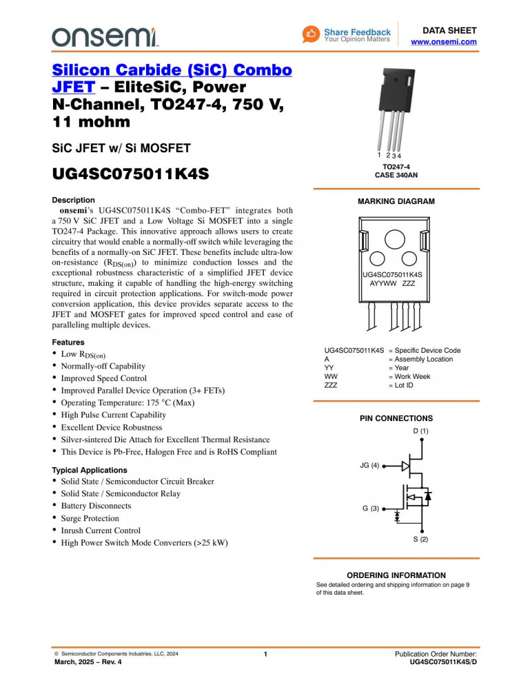 UG4SC075011K4S datasheet page 1