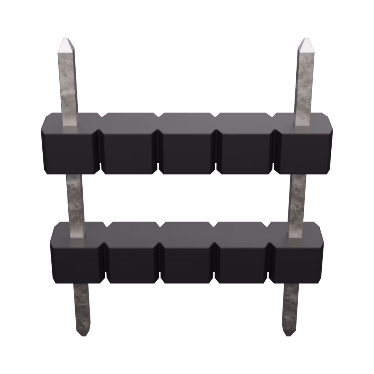 Milli-Grid Header, Single Row, Dual Body, Through Hole, Vertical, 5 Circuits, Circuits 2, 3 and 4 Voided, Tin (Sn) Overall Plating, 5.90mm Stacking Height, 3.00mm Tail Length, Tray, Lead-Free for sale