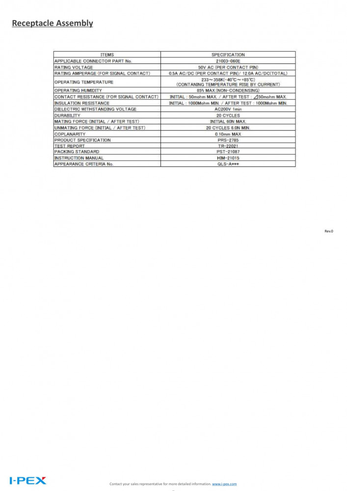 I-PEX 21004-060E technical document page 6