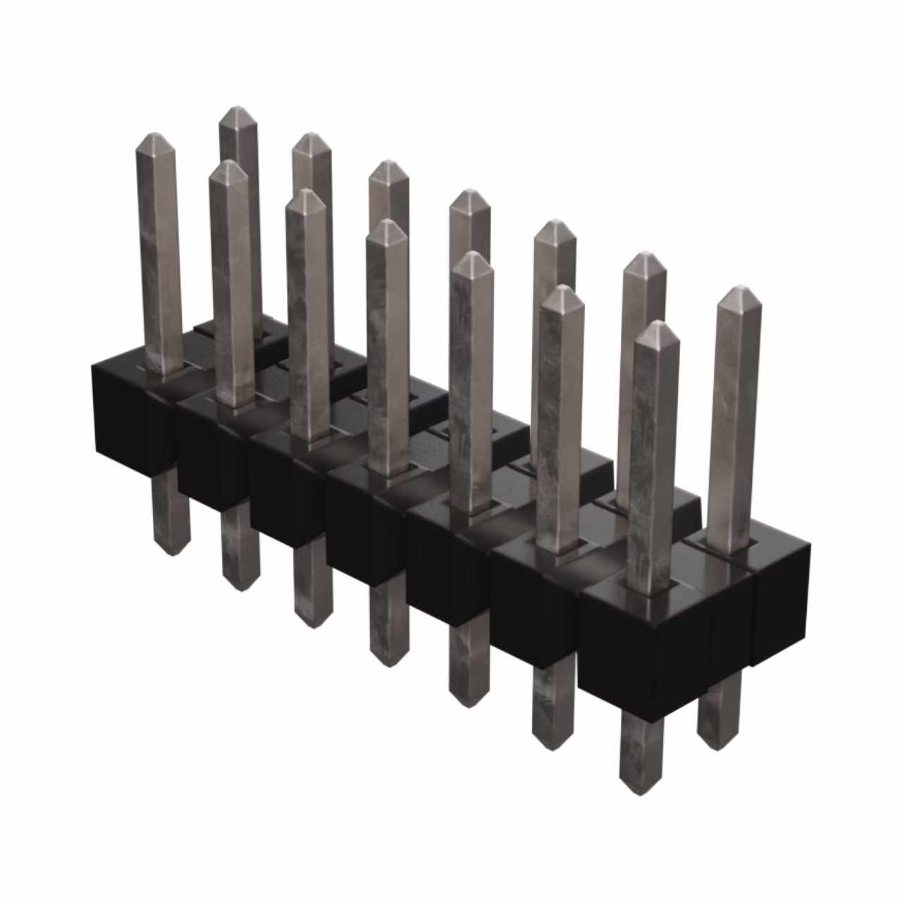 C-Grid Header, 2.54mm Pitch, Through Hole, Dual Row, Vertical, 14 Circuits, 2.54µm Tin (Sn) Plating, Tray Packaging, Lead-Free for sale