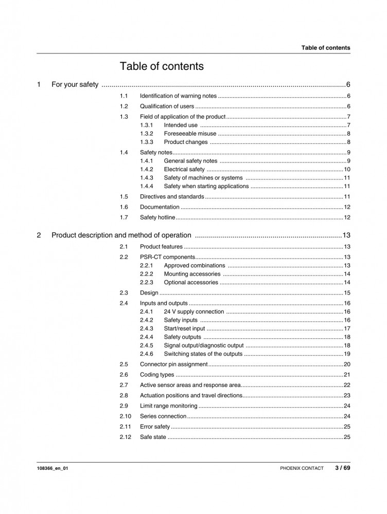 PSR-CT operating instructions page 3