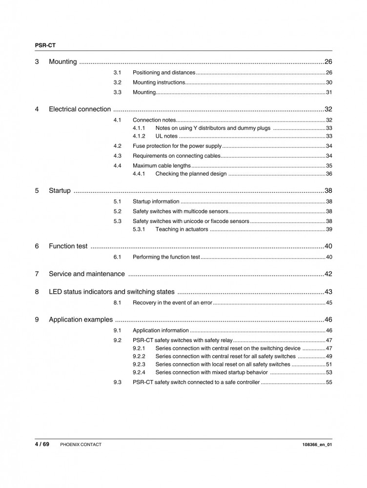 PSR-CT operating instructions page 4