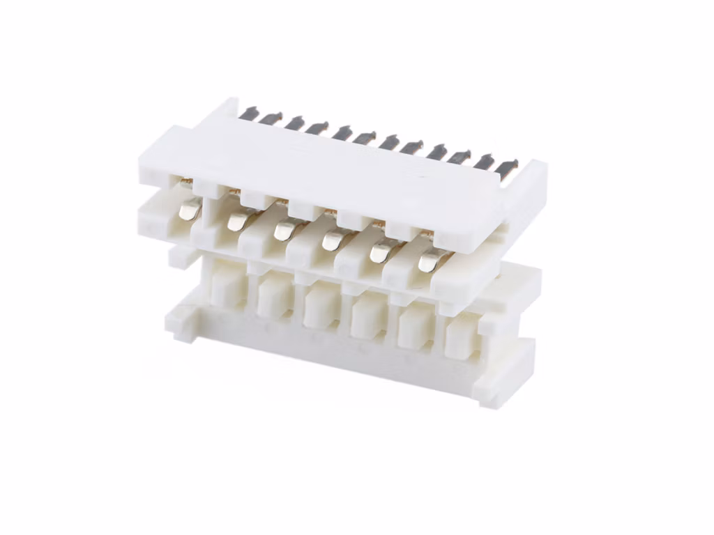 Appli-Mate RAST 2.5 Connector, 2.50mm Pitch, Female, 6 Circuits, Position Keys A and B Removed, Open Endwalls, Polarizing Rib Between 1/2 for sale