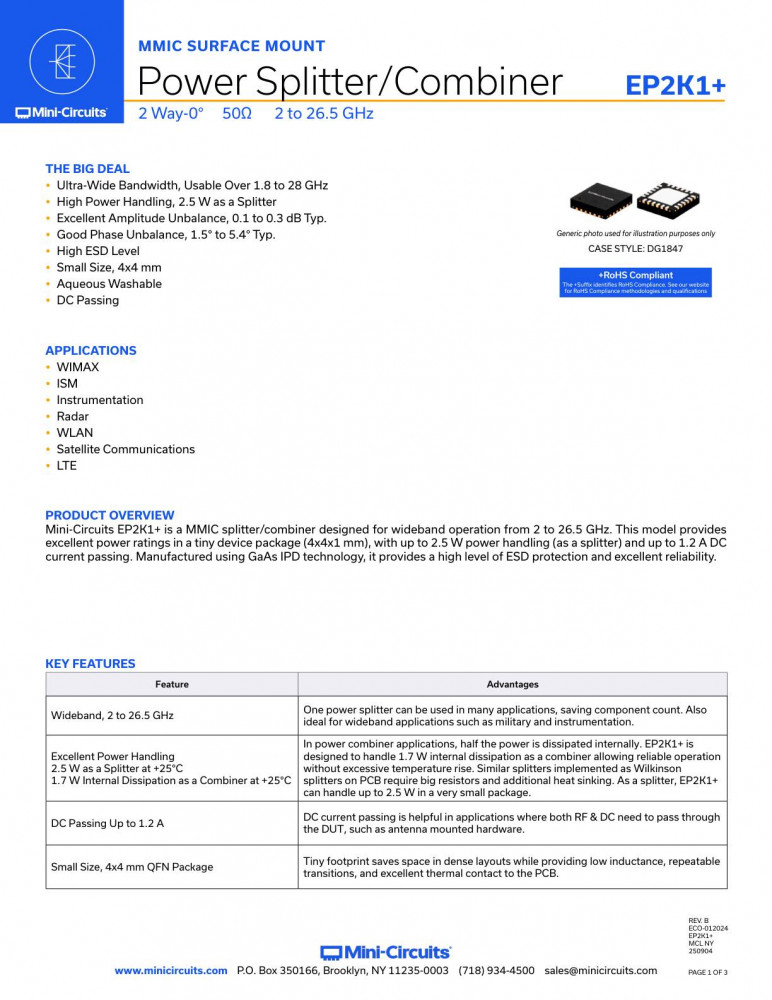 EP2K1+ technical document page 1