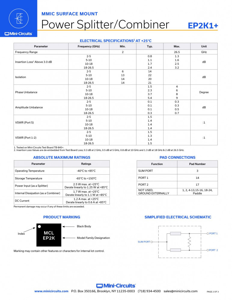 EP2K1+ technical document page 2