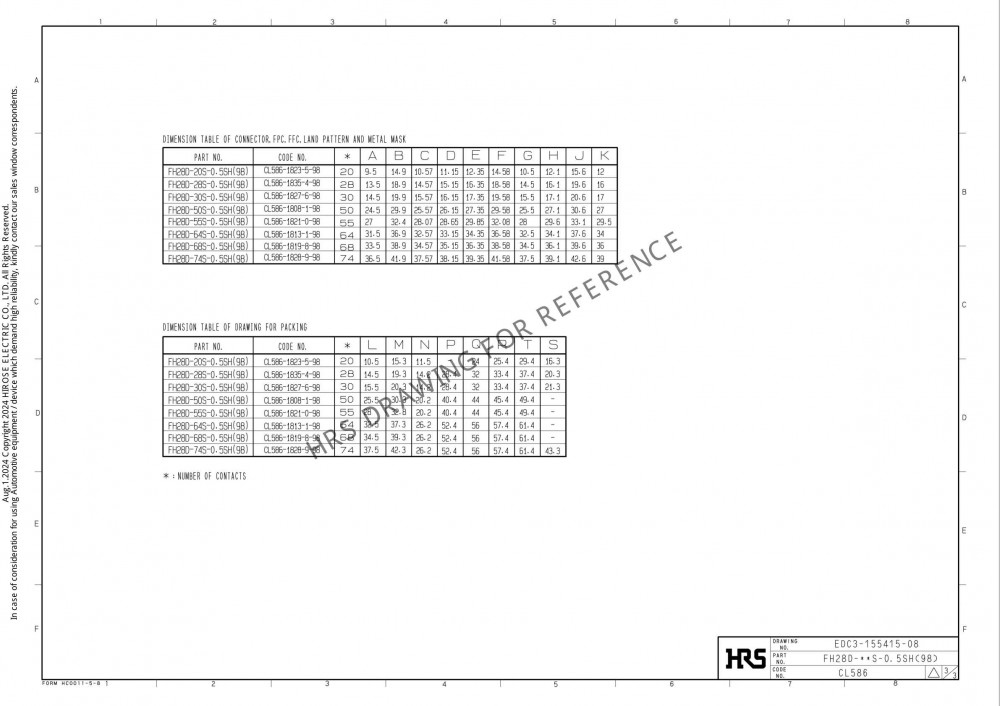 HRS FH28D series drawing page 3