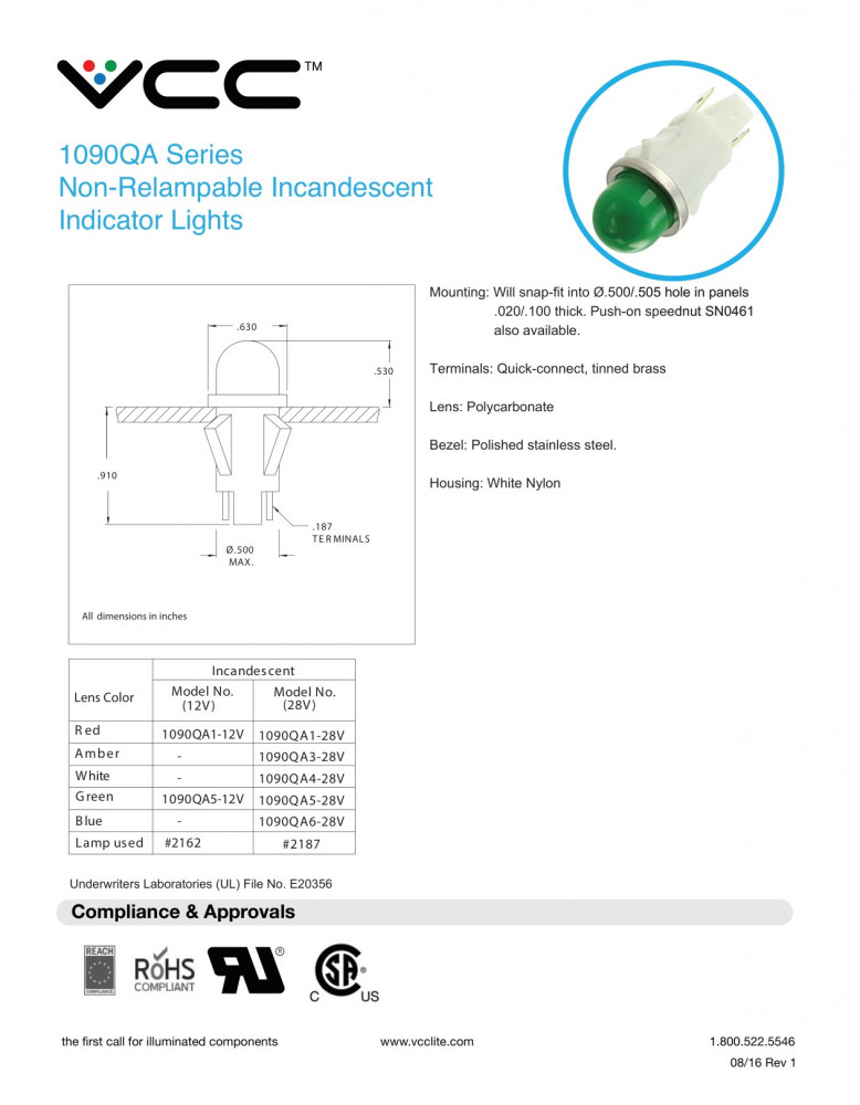 1090QA series product documentation image