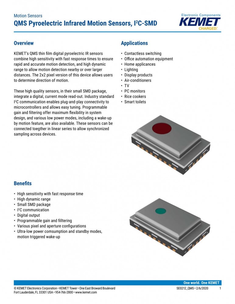 KEMET QMS document page 1