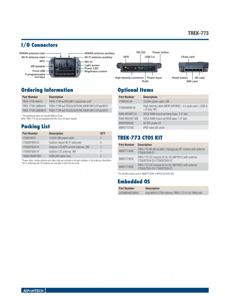 TREK-773 technical document page 3