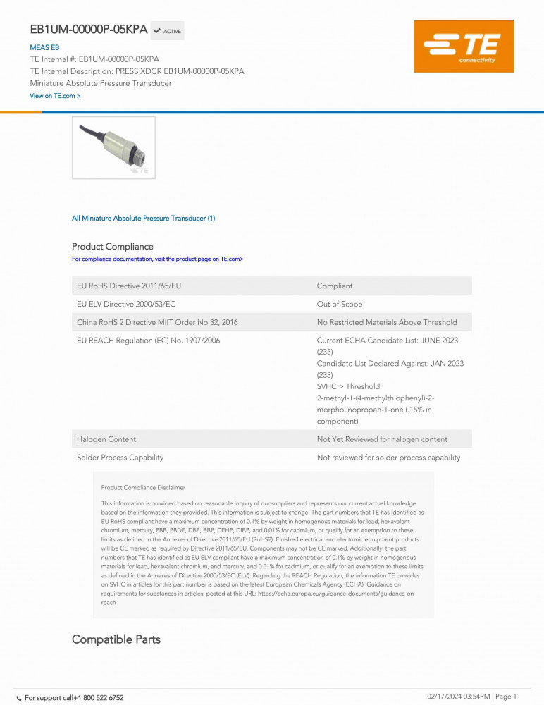 EB1UM-00000P-05KPA technical document page 1