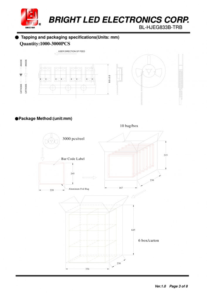 BL-HJEG833B-TRB datasheet page 3