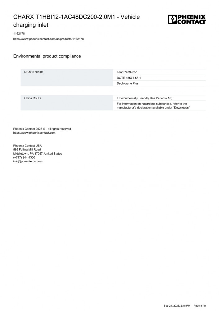 Phoenix Contact 1162178 technical document page 8