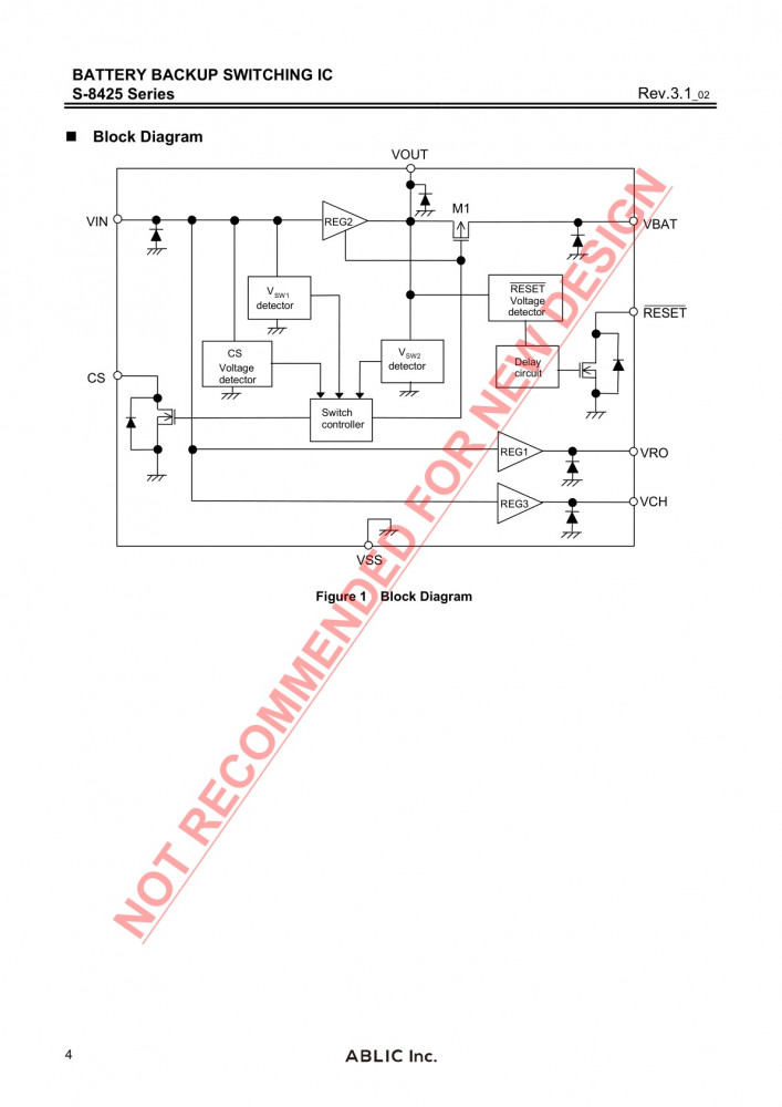 S-8425 datasheet page 4