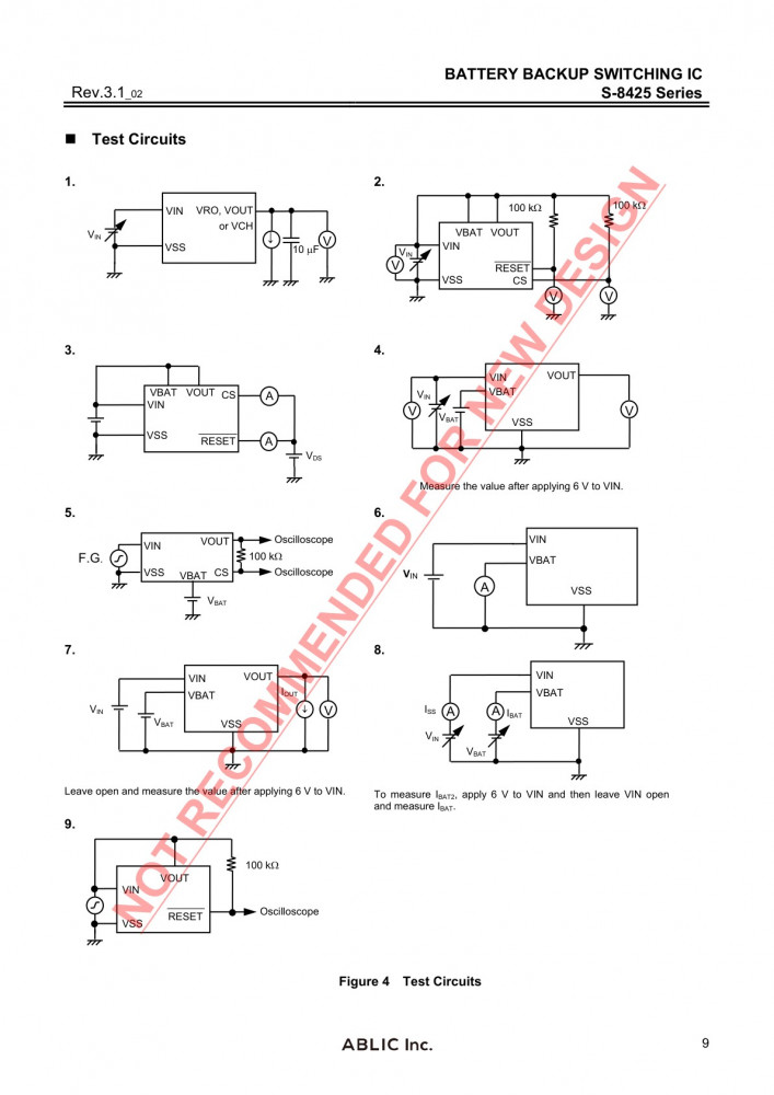 S-8425 datasheet page 9