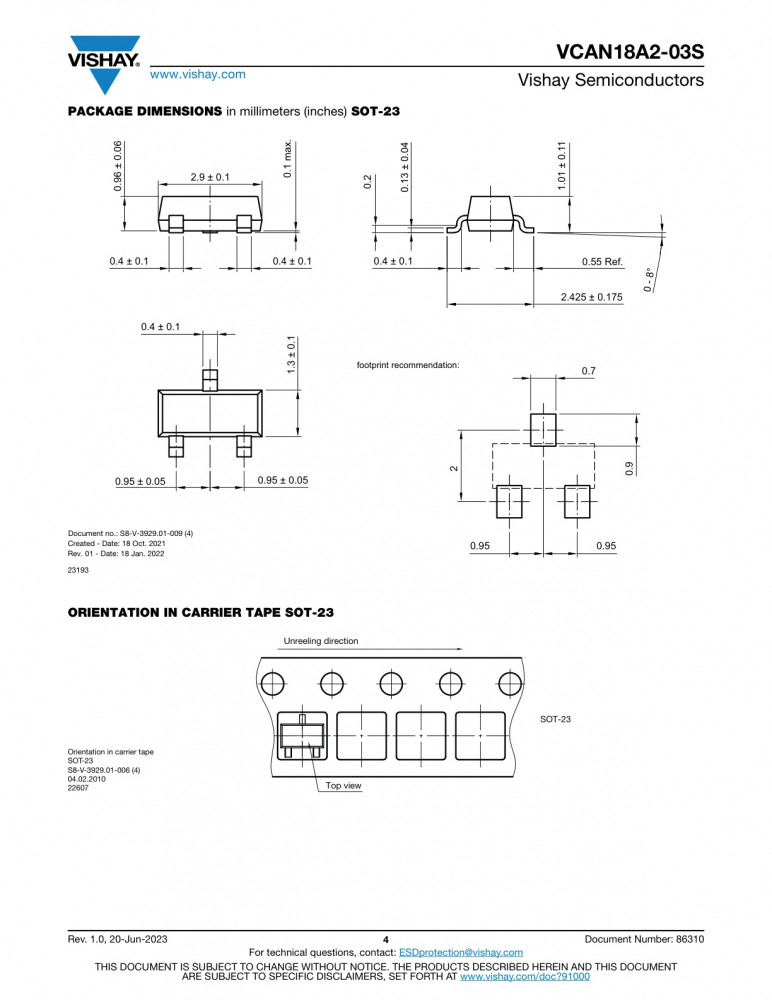 VCAN18A2-03S datasheet page 4