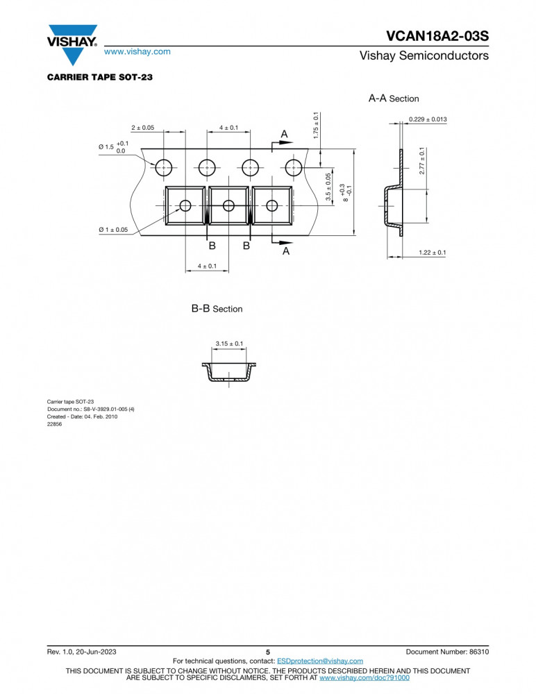 VCAN18A2-03S datasheet page 5