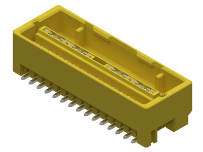 Spot-On Wire-to-Board Header with Nail, 2.00mm Pitch, Dual Row, Vertical, 18 Circuits, with Potting Capability, Matte Tin (Sn) Plating, Natural