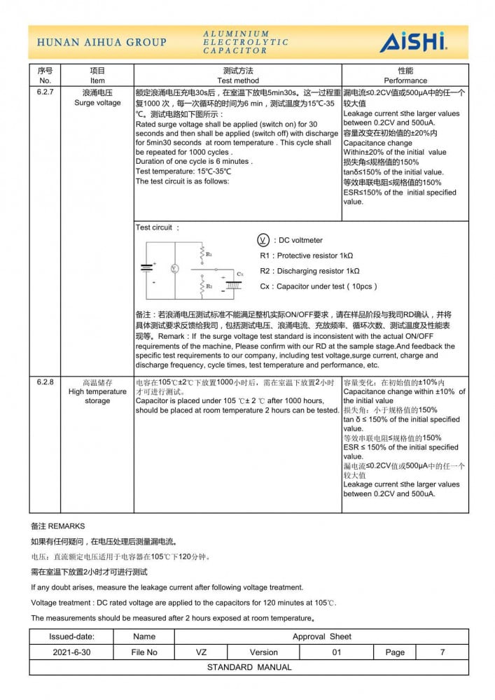 AISHI VZ specification page 7